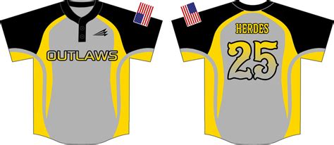 Outlaws Custom Throwback Baseball Jerseys Herdes
