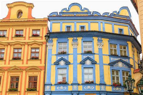 Facade Of The House Of Classical European Architecture Of The Old Cozy Tourist City Background