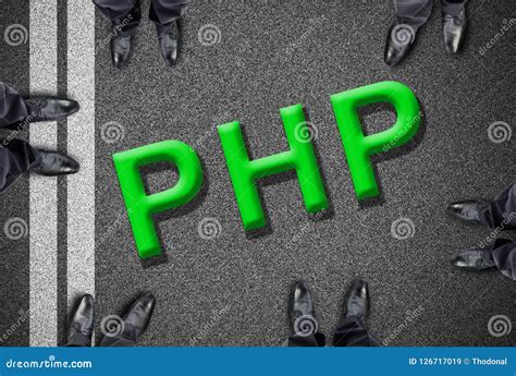 word php on the road stock image image of text concept 126717019