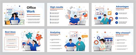 Programmer Working Concept For Presentation Slide Template Brochure