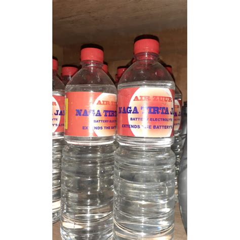 Jual Naga Tirta Air Zuur Air Accu Botol 1 Liter Box Kota