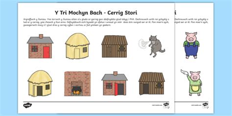 Lluniau Ar Gerrig Y Tri Mochyn Bach Teacher Made