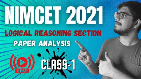 Nimcet 2021 Pyq Logical Reasoning And Analytical Ability I Onestop Mca Lr