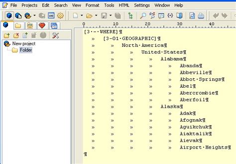 tutorial how to split a tab indented keyword list