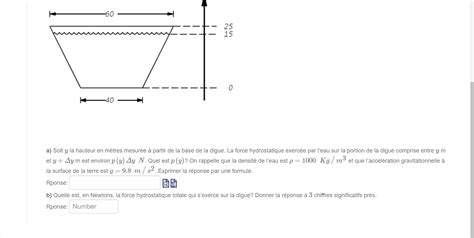 A Soit Y La Hauteur En M Tres Mesur E Partir De Chegg