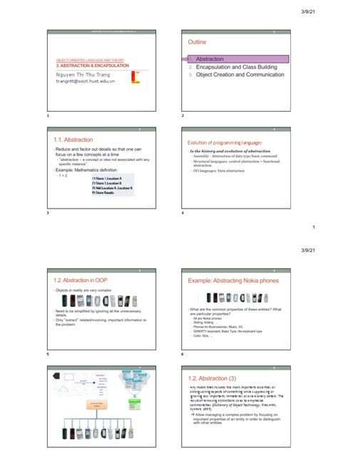 03 Abstraction And Encapsulation Pdf Constructor Object Oriented