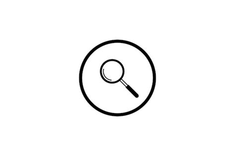 Premium Vector Magnifying Glass Icon Vector Template