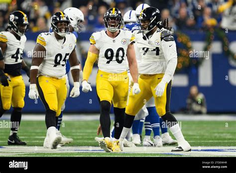 Pittsburgh Steelers Linebacker Tj Watt 90 Celebrates A Sack During