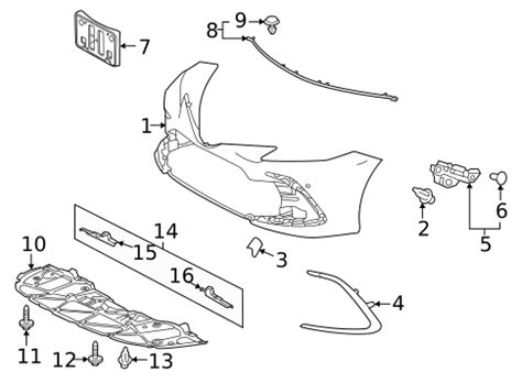 Bumper Components Front For 2021 Toyota Camry Toyota Parts Center