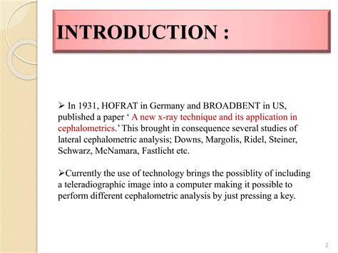 Microsoft Cephalometric Analysis Ppt