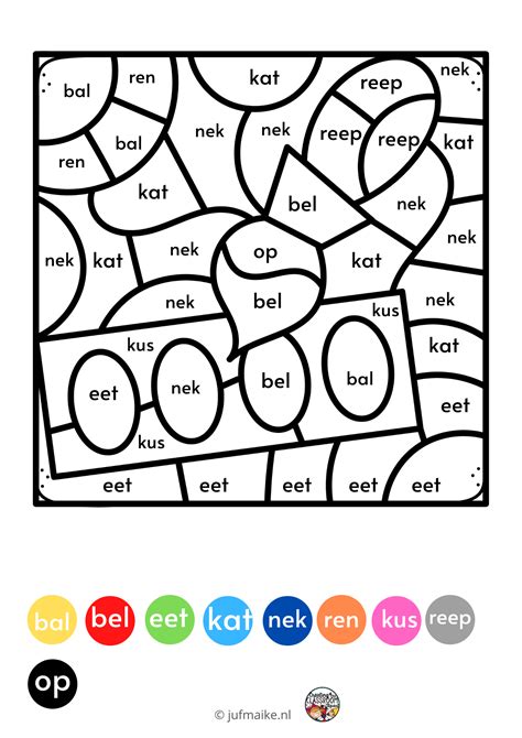 Kleuren Op Code Naar School Juf Maike