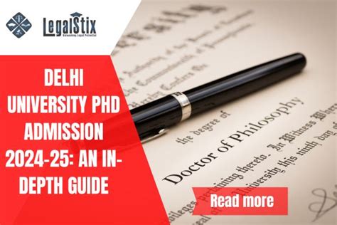 Legalstix Law School Blogs Delhi University Phd Admission 2024 25