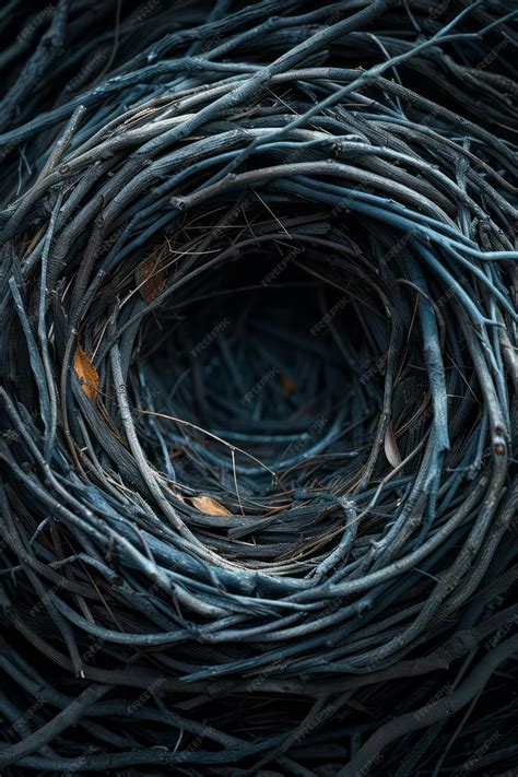 Premium Photo Artistic Rendering Of A Nest Composed Of Angular Lines