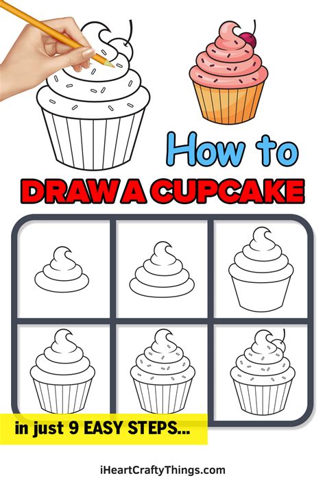 Top 101 How To Draw A Cartoon Cupcake