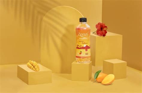 Zenzi Sparkling Water Mango Hibiscus Pack Of 4 100 Natural