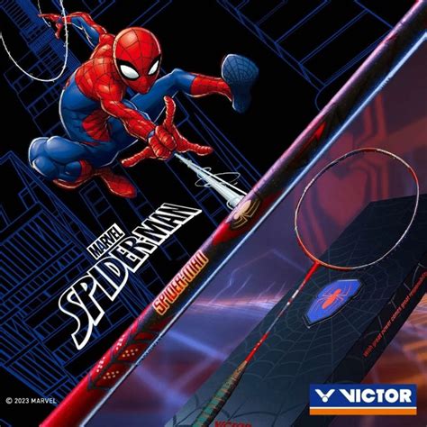 Victor Spiderman Badminton Racket Set Shopee Malaysia