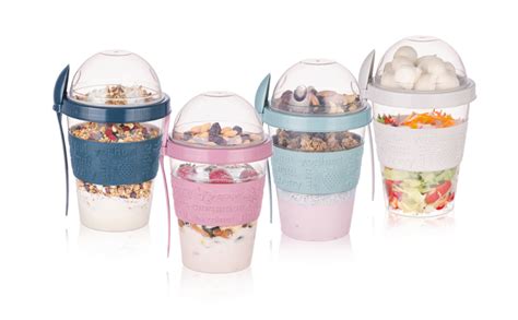 Idoby Overnight Oats Containers With Lids And Spoon Meal