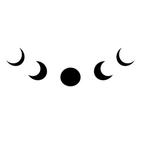Logotipo De La Fase De La Luna Negra Símbolo De La Luna Simple Icono