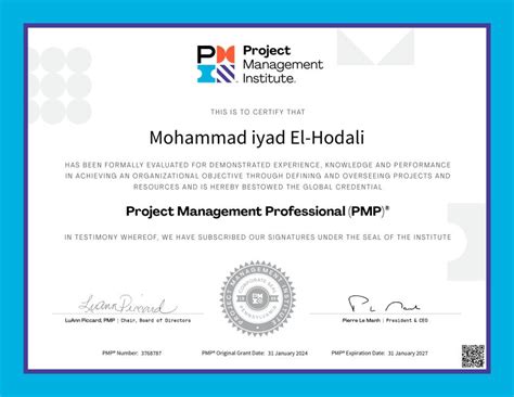 Mohammad El Hodali On Linkedin Pmp Pmi Projectmanagement 99 Comments