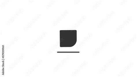 Animated Square Jumping Loader Bouncing Shape Simple Black And White