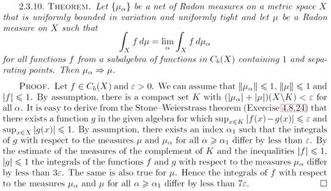 Functional Analysis Question On The Proof Of A Weak Convergence Result Of Signed Measures In A