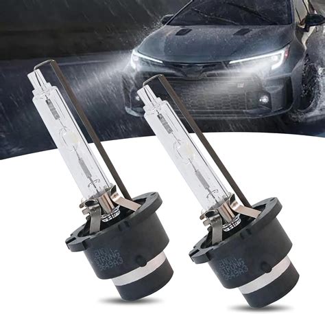 Amazon Crynod 2 PCS Car D2S Bulb 6000K Cool White Super Bright
