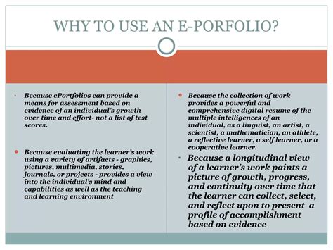 E Portfolio Presentation PPT