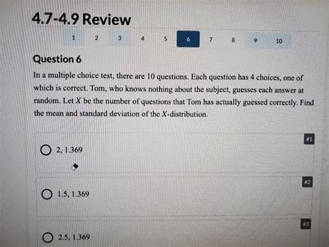 Solved 4 7 4 9 Review 2 3 4 5 6 8 9 10 Question 6 In A Chegg Com
