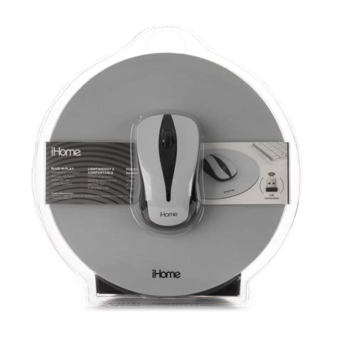 Ihome Wireless Mouse And Round Mousepad Bundle Silver Shop Keyboards