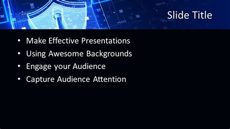 Free Dark Cyber Security PowerPoint Template Free PowerPoint Templates