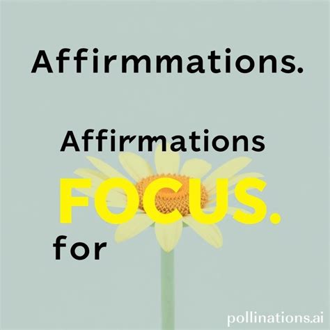 Focus Mastery Boost Concentration With Affirmations Chakra Serenity