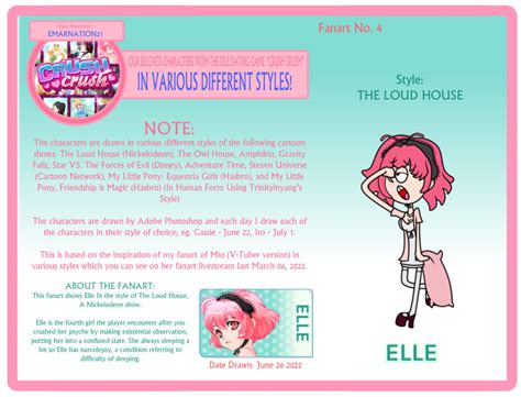 Crush Crush Elle In The Style Of The Loud House By Emarnation On