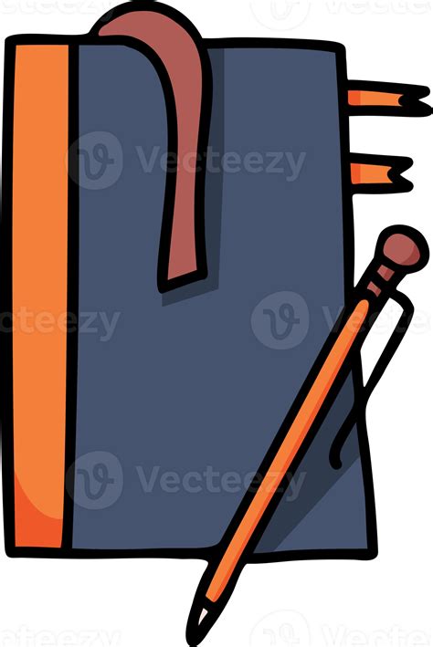 Notebook Planner With Bookmarks And Pen 15280808 Png
