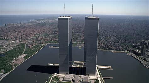 공중에서 본 세계 무역 센터 새로운 쌍둥이 빌딩의 사진 쌍둥이 빌딩 도시 배경 일러스트 및 사진 무료 다운로드 Pngtree