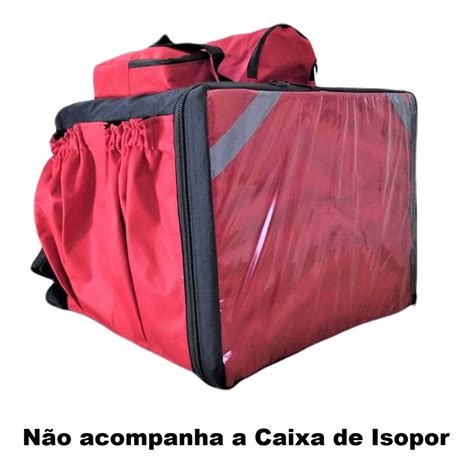 Mochila Bolsa Bag Motoboy Entrega Pizza Lanche Marmita Parcelamento Sem Juros