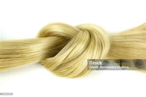 흰색 바탕에 금발 자연 머리 꿀 금발 머리의 가닥 상위 뷰입니다 흰색 바탕에 물결 모양의 머리카락이 잠겨 있습니다 0명에 대한
