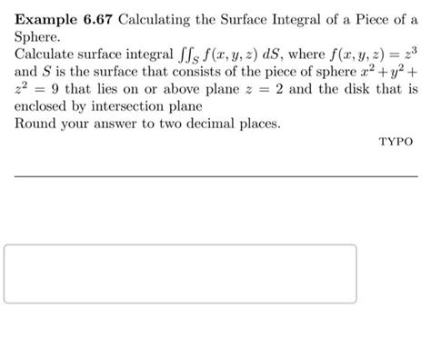 Solved Example 6 67 Calculating The Surface Integral Of A