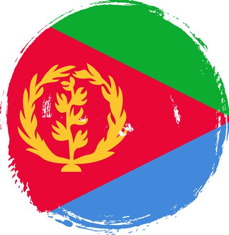 Eritrea Flag Circle Grunge Style 50477130 Png