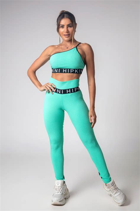 Hipkini Legging Gym Girl Verde Texturizada 3339835 Hipkini