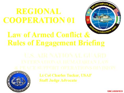Ppt Law Of Armed Conflict And Rules Of Engagement Powerpoint Briefing