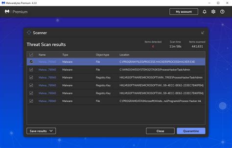 Process Hacker 303813 False Positive File Detections Malwarebytes