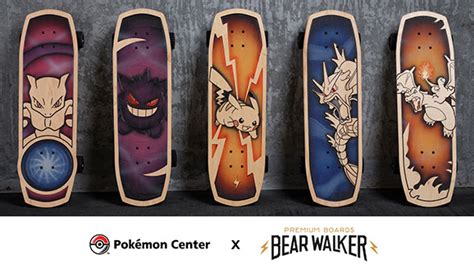 Pokémon Skateboards by Bear Walker Come to the Pokémon Center Pokemon