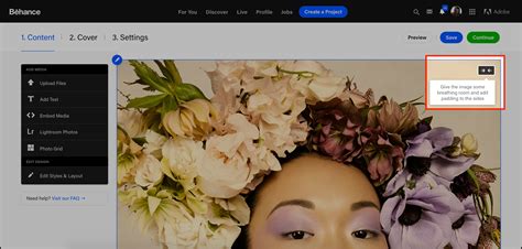 Guide Full Bleed Images Behance Helpcenter