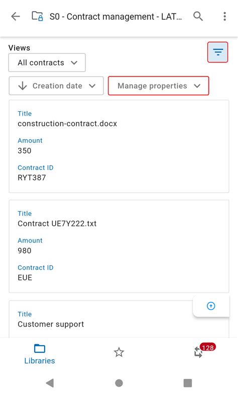 Aodocs Mobile Customize Your Views Aodocs Knowledge Base