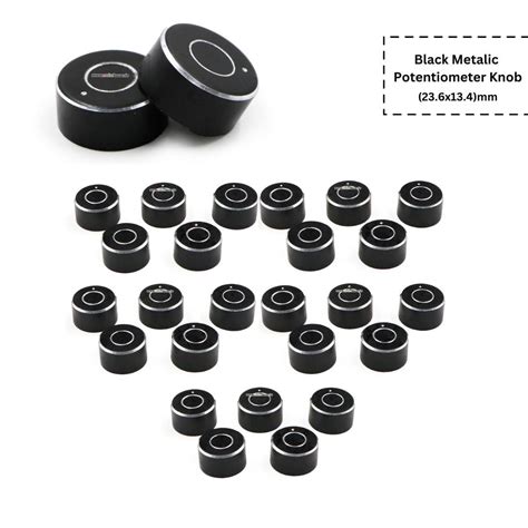 High Quality Black Metal Potentiometer Knob Durable And Stylish Control