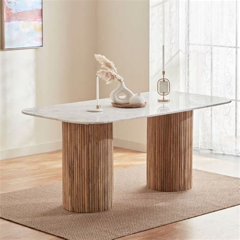 Fluted Marble Dining Table At Bernice Barry Blog