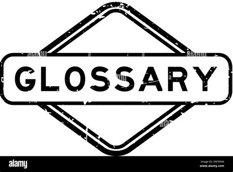 Grunge Black Glossary Word Rubber Seal Stamp On White Background Stock Vector Image And Art Alamy