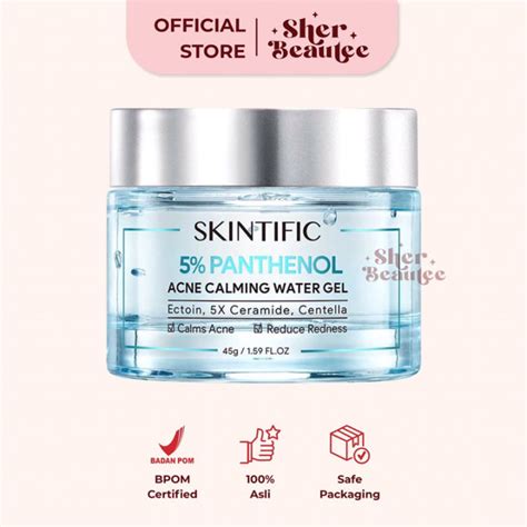 Skintific 5 Panthenol Acne Calming Water Gel 45gr Lazada Indonesia