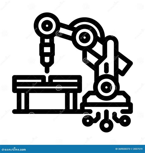 Automation Of Robot Production Automated Arms Build Model Of Robot In Virtual Factory Cartoon