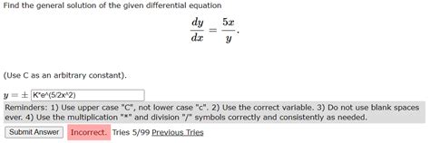 Solved This Is Calc II Chapter Of Separation Of Variables I Chegg Com